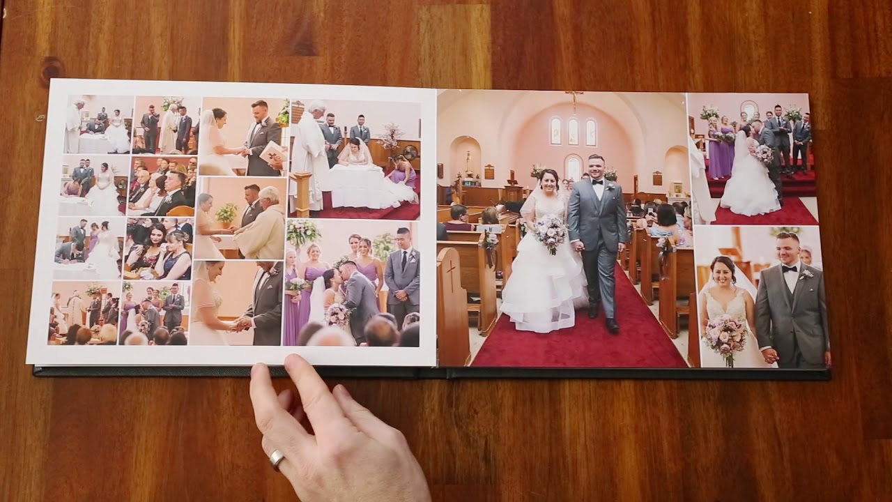 Signature Flush Mount Wedding Album - YouTube