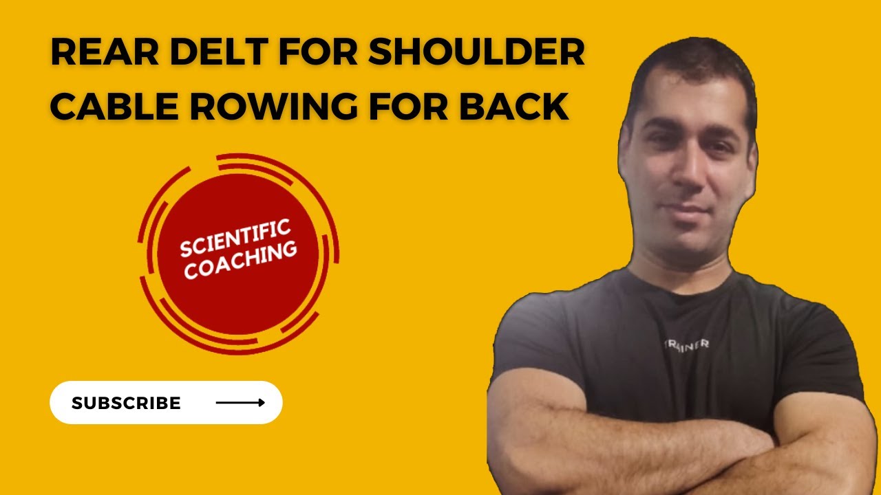 Rear Delt for Shoulder & Rowing On Cable for Back Exercise #RearDelt # ...