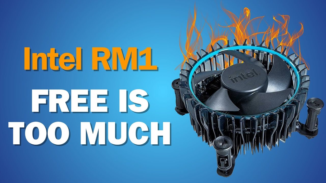 Can you use the Intel RM1 stock cooler? - YouTube