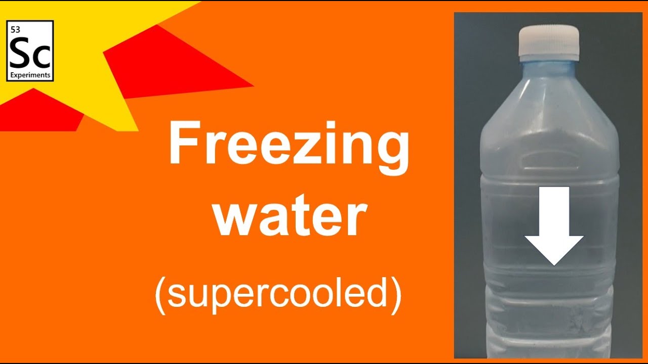Freezing water - supercooled instant freezing | CHEMISTRY EXPERIMENTS ...