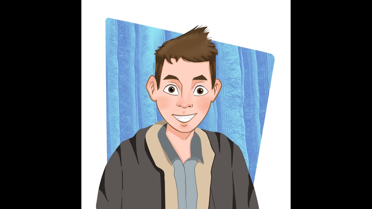 Digital Art - Jeremy Cartoon Character - YouTube