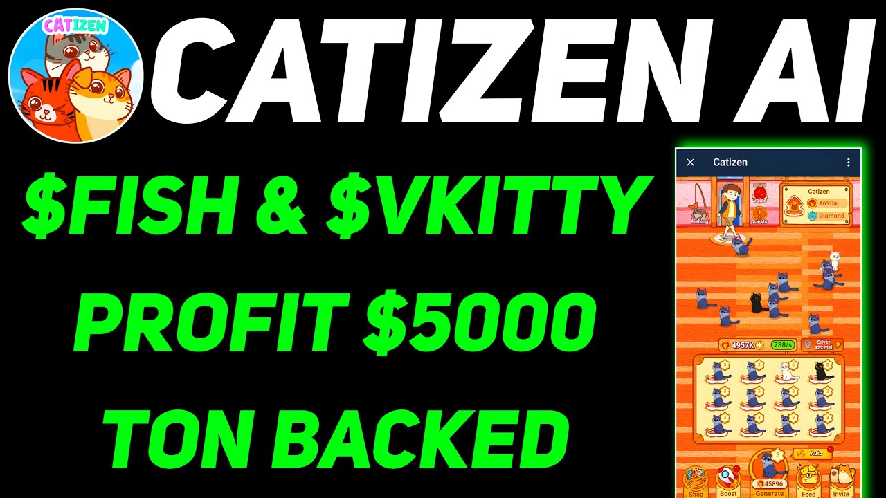 Catizen Ai Telegram Bot Airdrop | Catizen Ai Bot Airdrop Full Process | Catizen Ai Bot Mining ...
