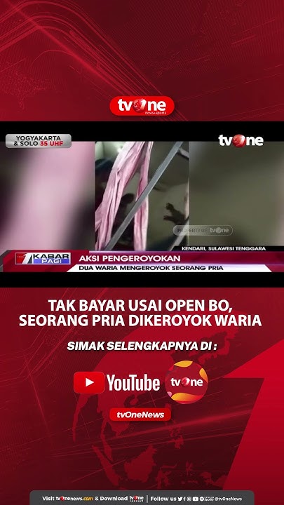 Tak Bayar Usai Open BO, Pria di Kendari Dikeroyok Waria hingga Pingsan #tvone #kriminal - YouTube