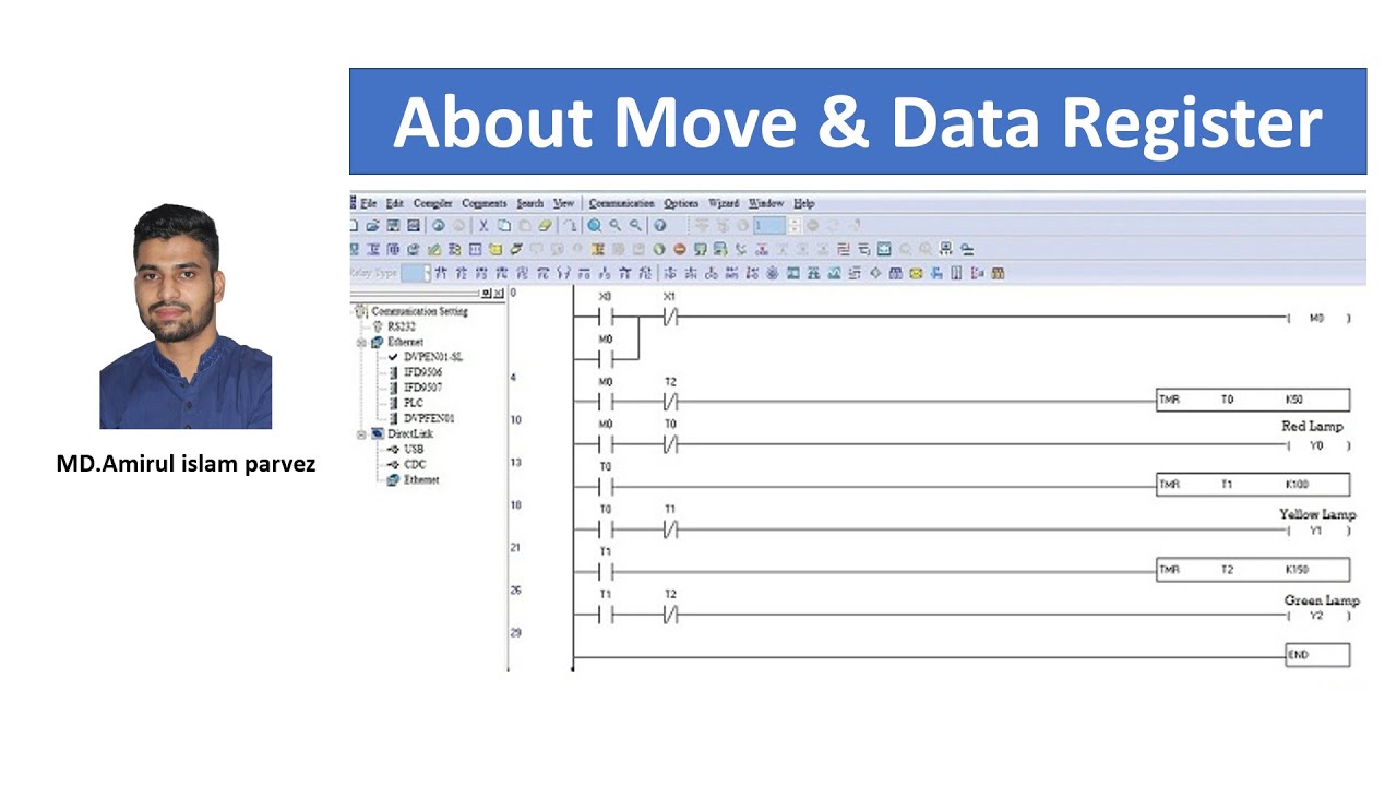 Move Instruction & Data Register in WPLSoft | Delta PLC Data Handling ...