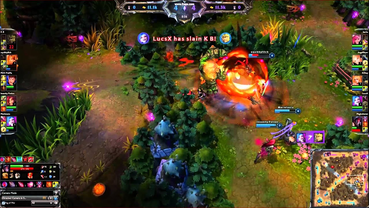 League Of Legends - Jinx / Lux Ult Combo! - YouTube