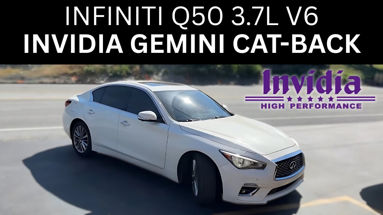 2021 Infiniti Q50 3.7L V6 w/ Invidia Gemini Cat-Back! - YouTube