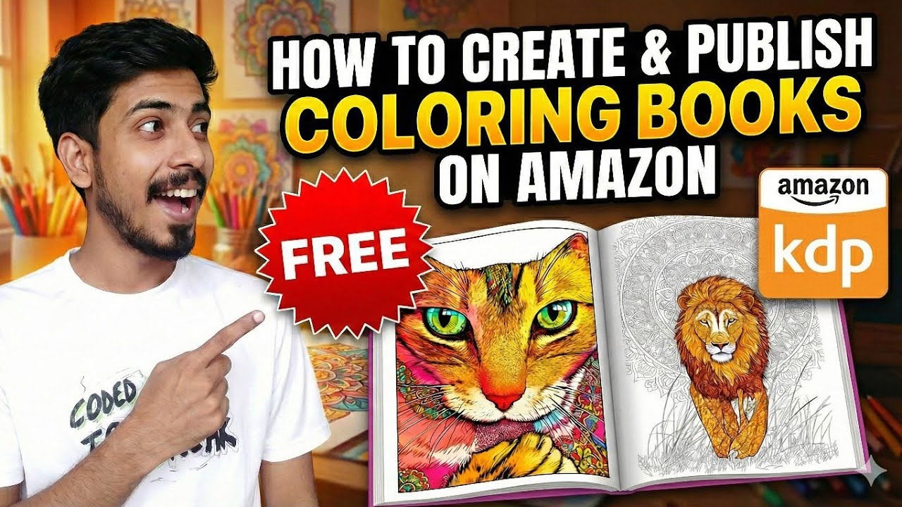 How to Create & Publish Coloring Books on Amazon KDP with AI (Full ...