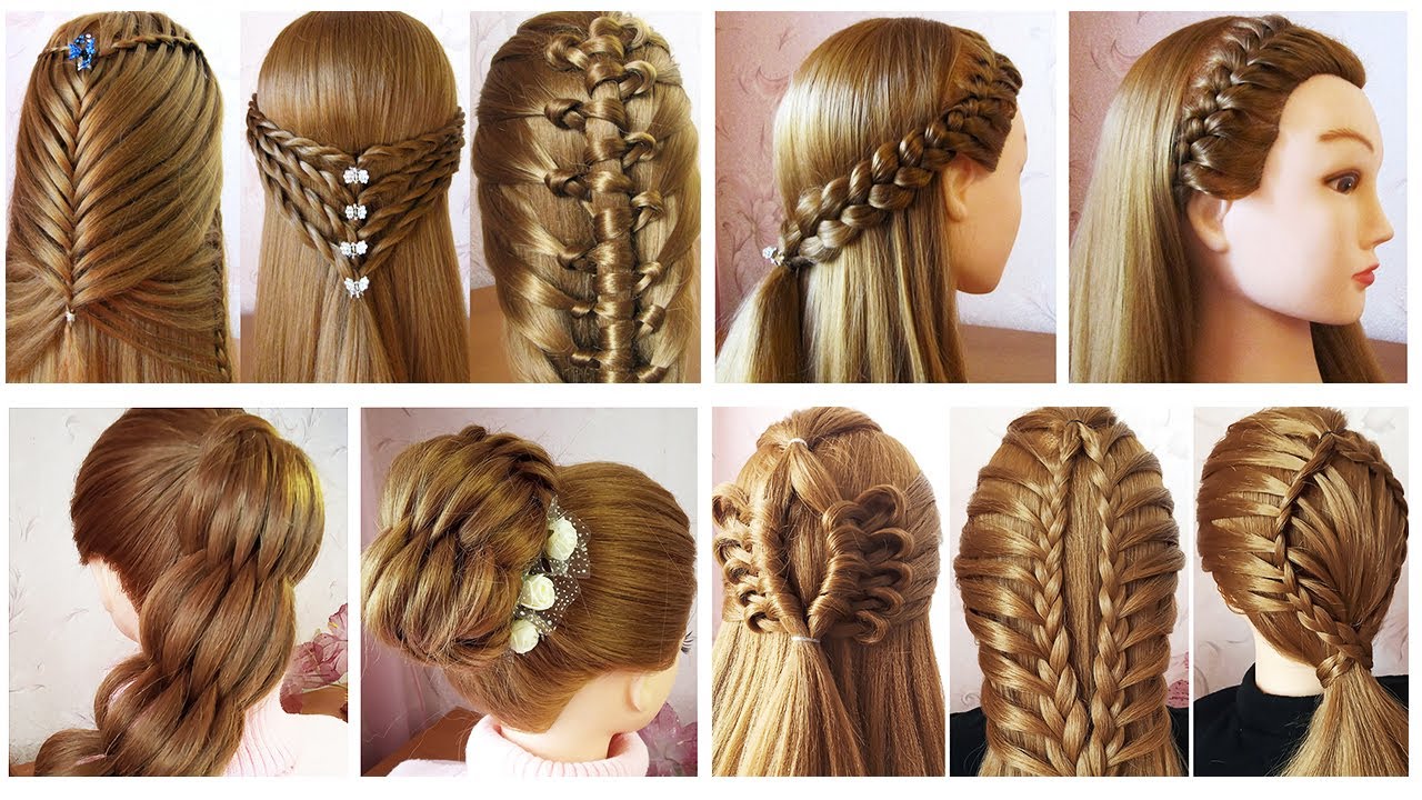 10 EASY DIY Elegant Hairstyles that Everyone can create 😍 Hairstyles ...