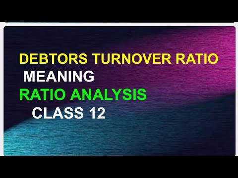 Trade Receivable turnover ratio class 12 Accounting ratios || Debtors ...
