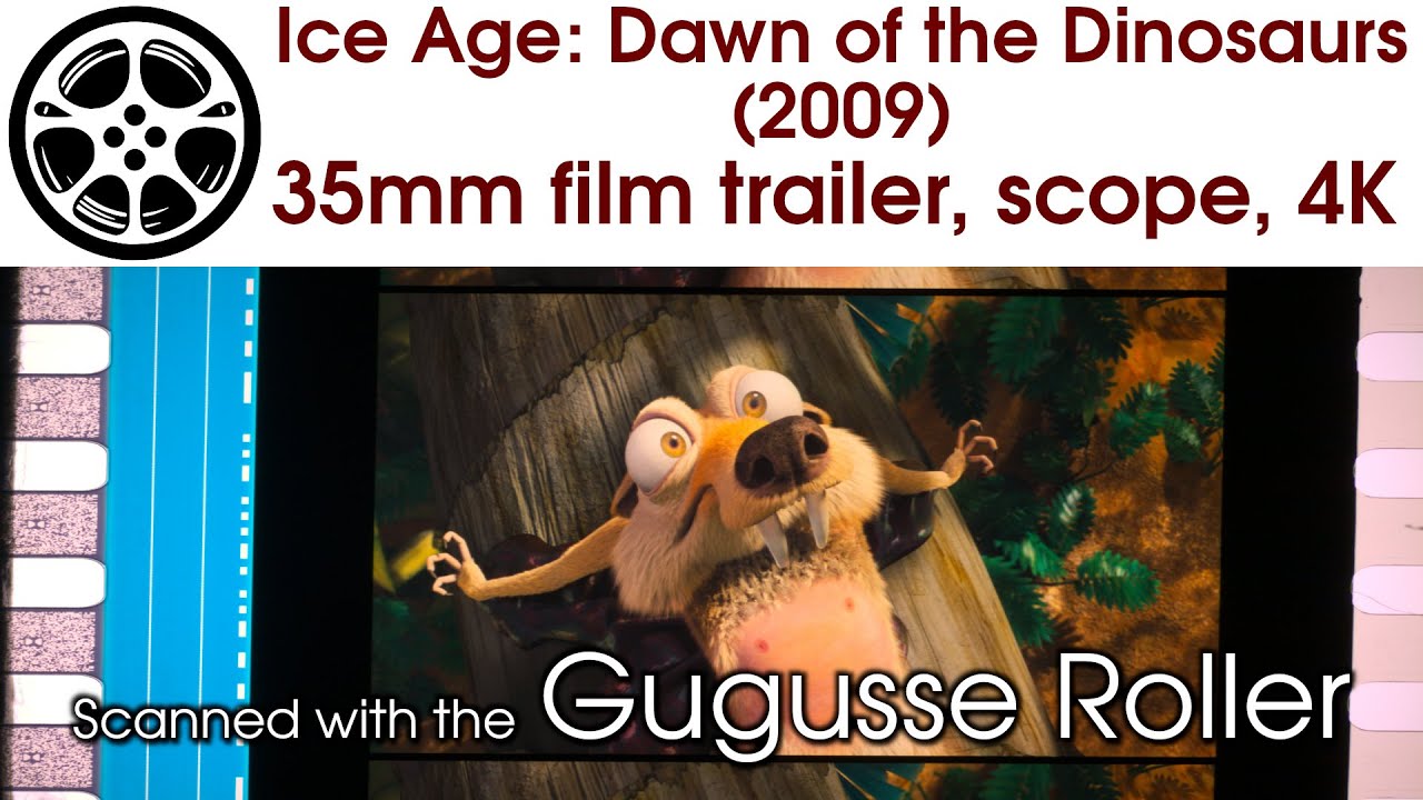 Ice Age: Dawn of the Dinosaurs (2009) 35mm film trailer, scope 4K - YouTube
