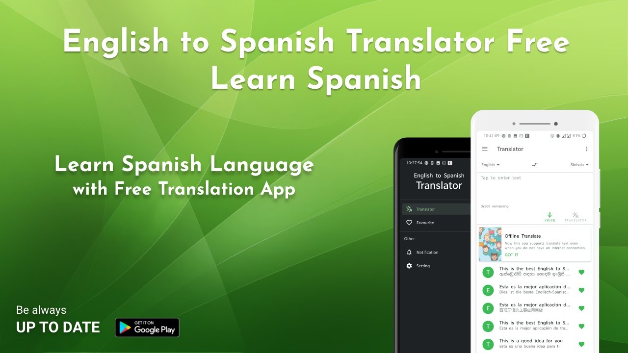 English to Spanish Translator Free - Learn Spanish - YouTube