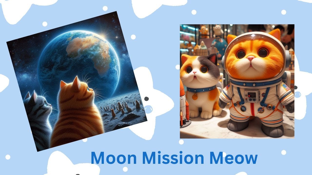 Moon Mission Meow | AI Image Story - YouTube