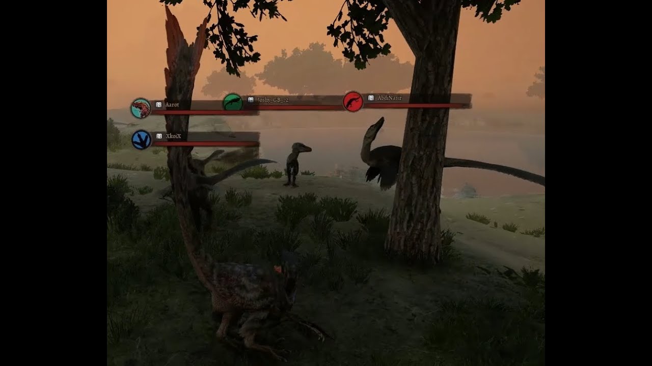 Path of Titans - Latenivenatrix hissing at a tree - YouTube