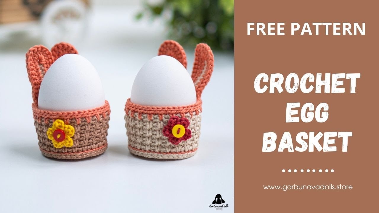 Crochet Egg Basket: Free Pattern - YouTube