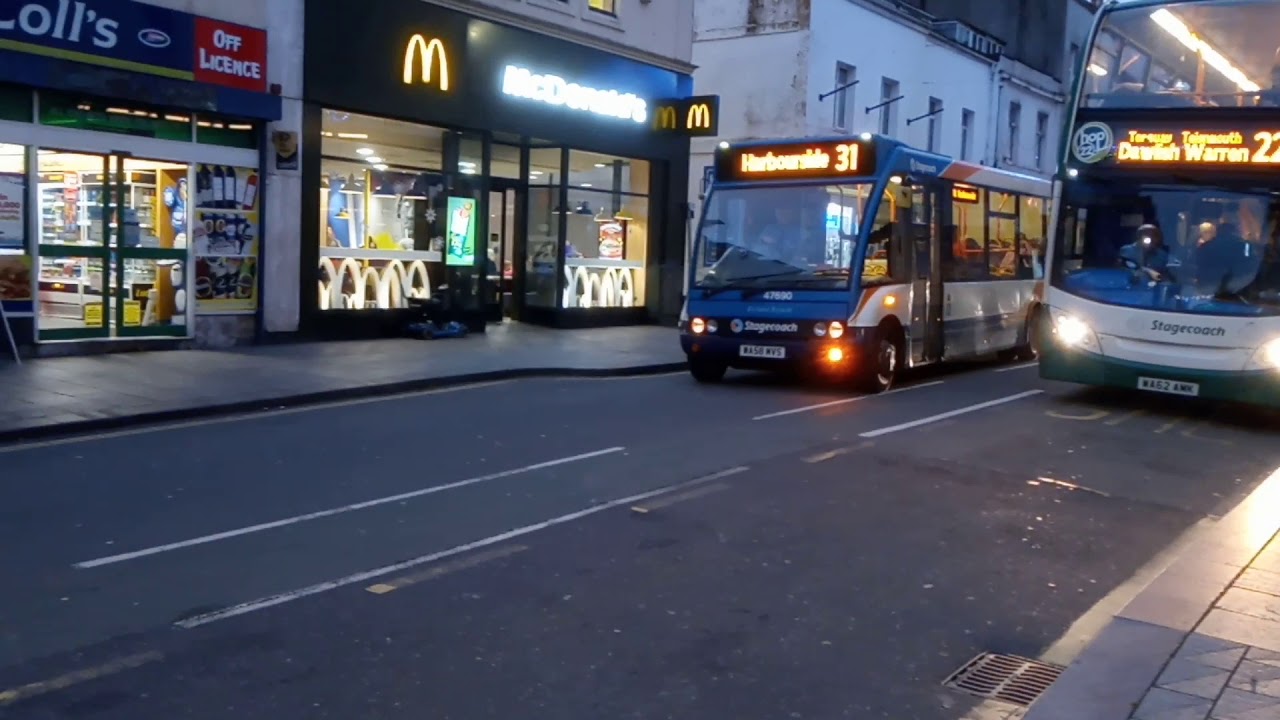 Buses in torquay town centre. 2.12.2019. - YouTube