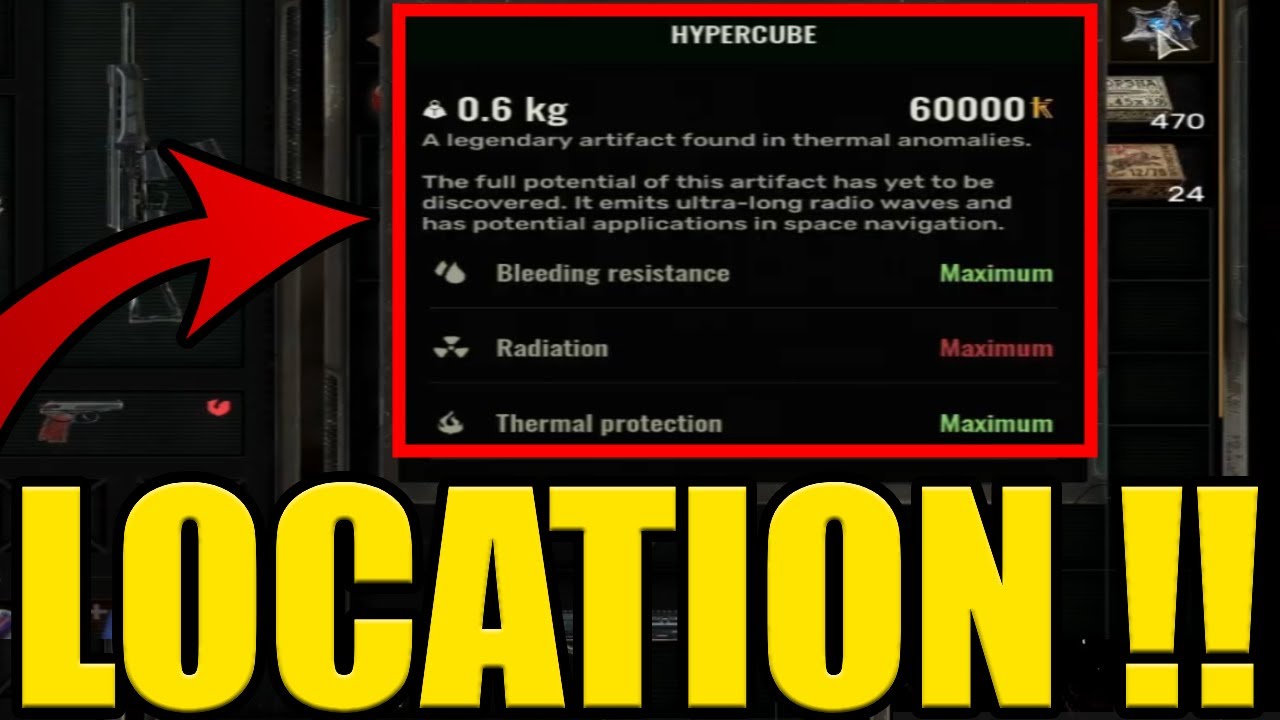 STALKER 2 BEST BLEEDING RESISTANCE and THERMAL PROTECTION ARTIFACT LOCATION HYPERCUBE - YouTube