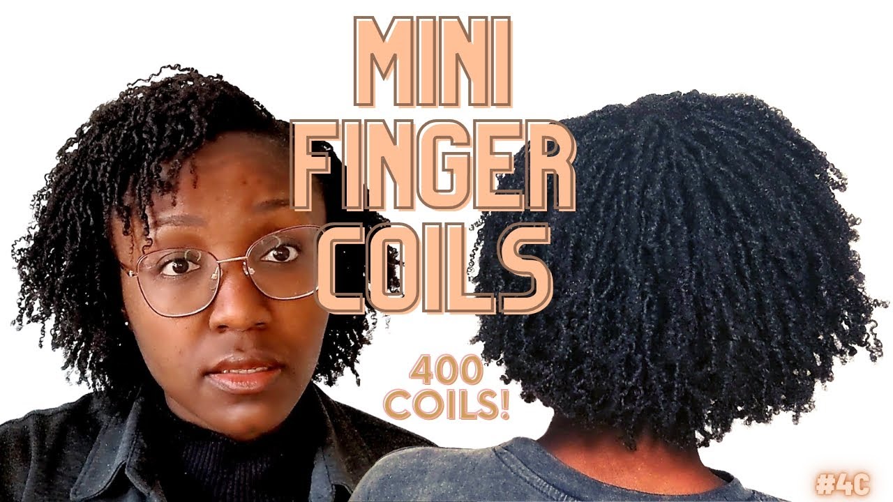 Mini Finger Coils | 4C Hair - YouTube