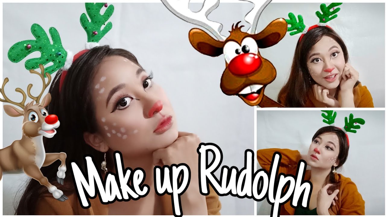 Easy-Rudolph Makeup (makeup Natal) - YouTube