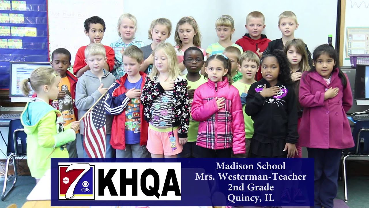 The Pledge of Allegiance by Mrs. Westerman's Class at Madison School ...