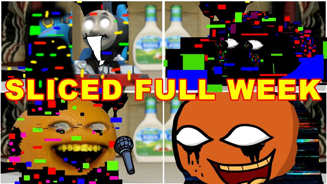 Friday Night Funkin' VS Pibby Orange New Update Full Week | Sliced (FNF ...