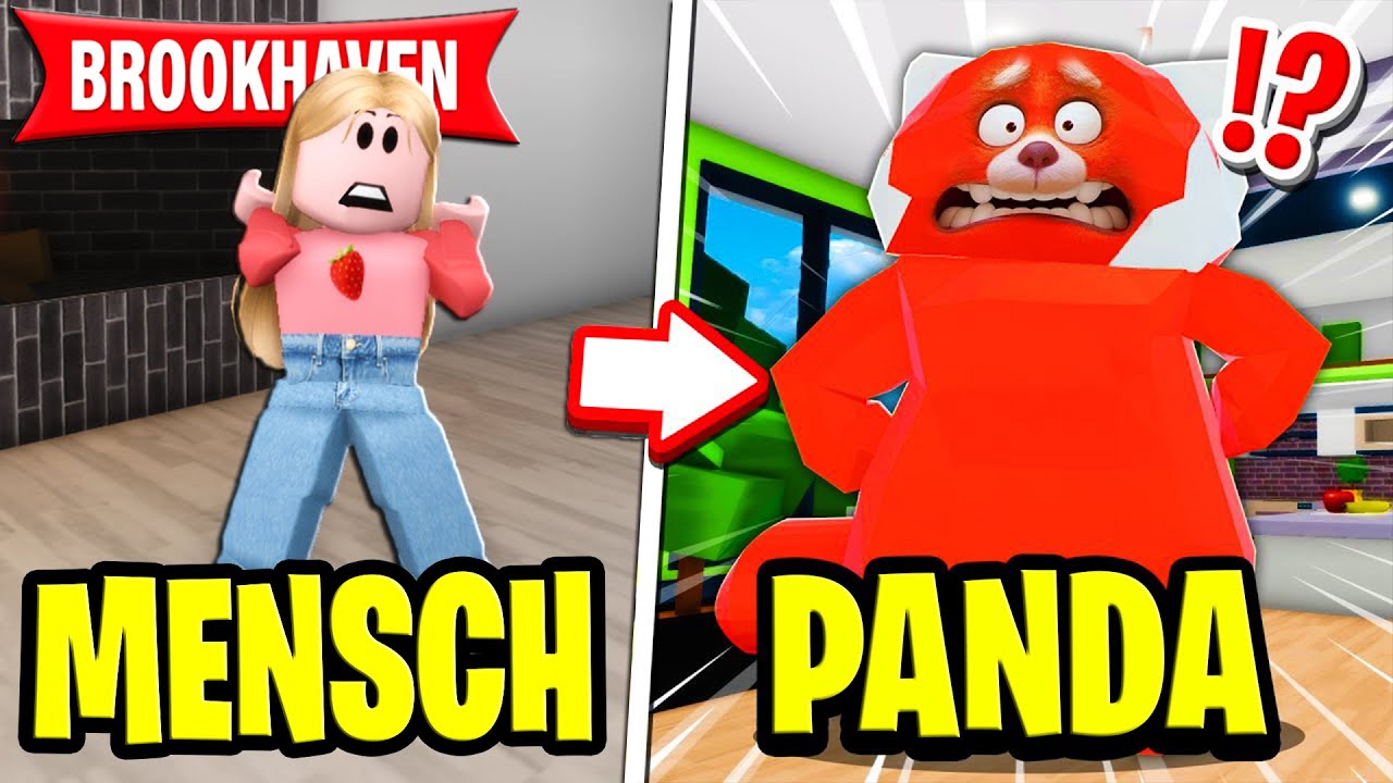 Von MENSCH zu DISNEY ROTER PANDA in BROOKHAVEN! (Roblox Brookhaven 🏡RP ...