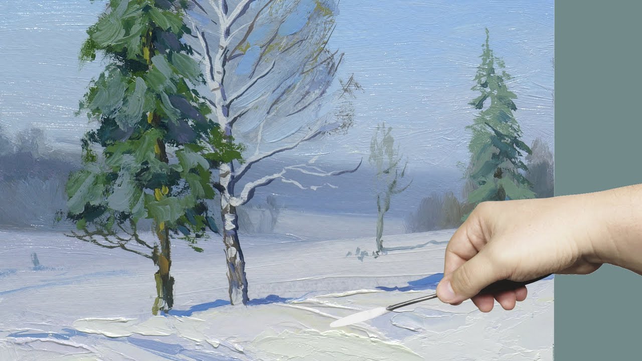 Живопись маслом: атмосфера в пейзаже | Oil painting: atmosphere in the ...