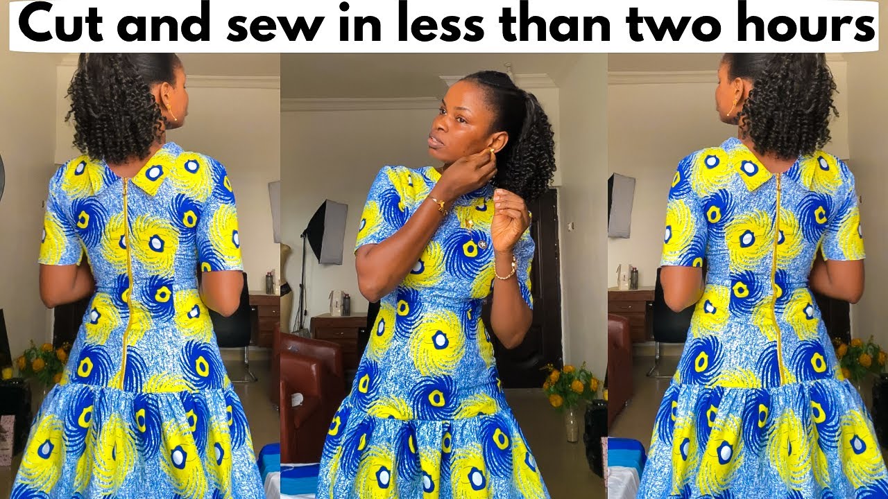 Easy dress sewing tutorial 🔥(trendy dress cutting and sewing) - YouTube
