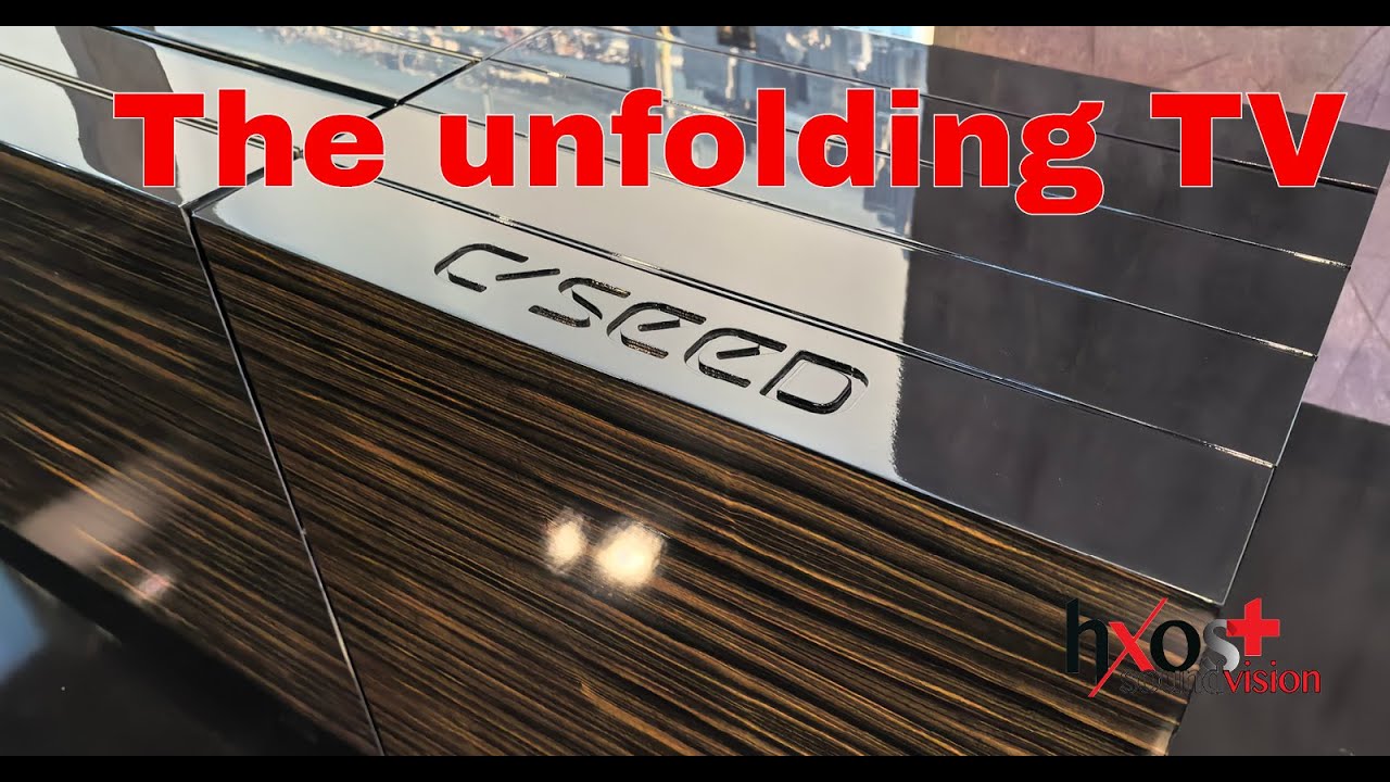 137-inches unfolding Micro LED TV | C SEED Unfolding TV - YouTube