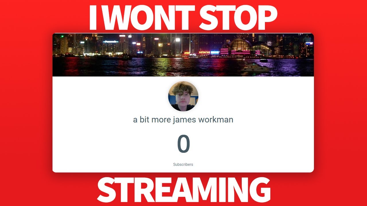 i litterly wont stop streaming until i hit 1000 subscribers - YouTube