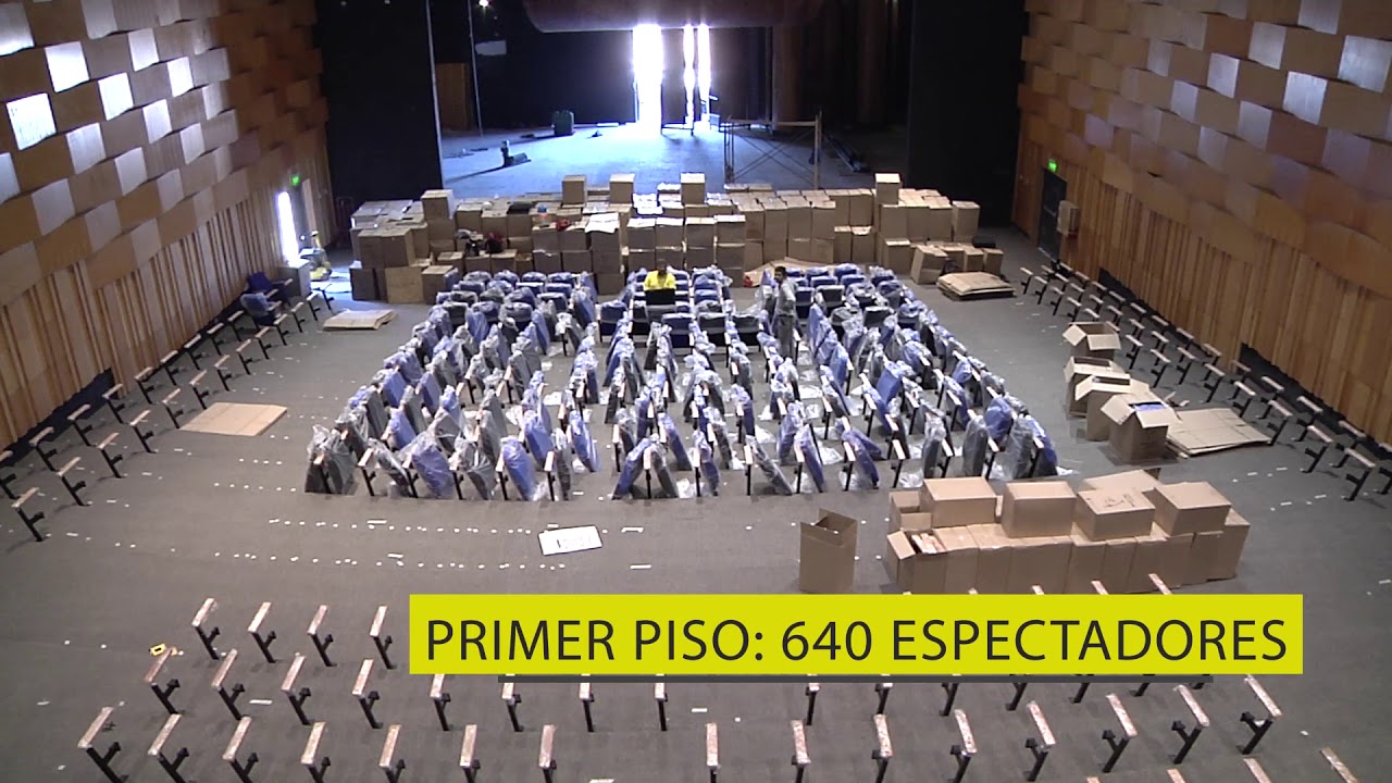 Imágenes de cómo se construyó Teatro Municipal de La Pintana - YouTube