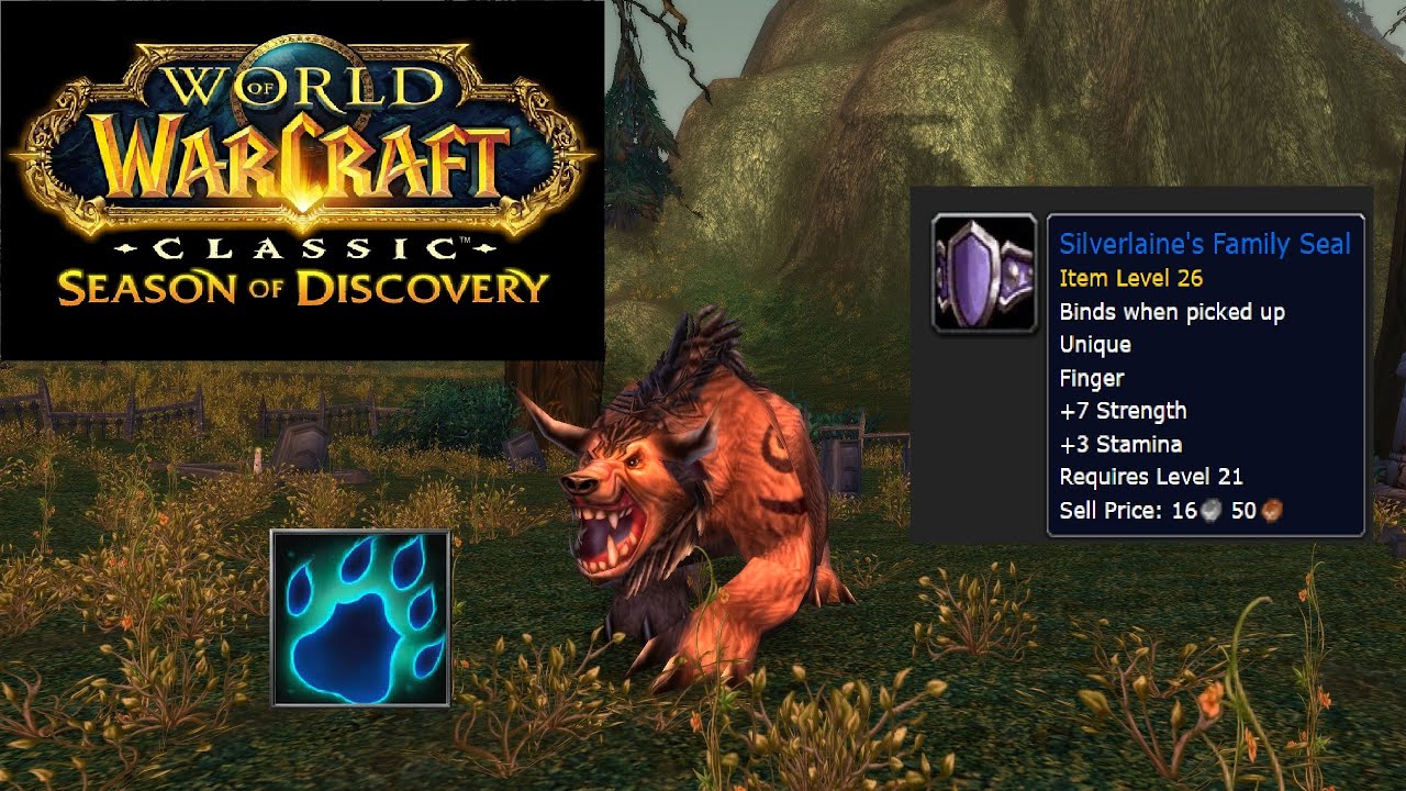 Season of Discovery Druid Solo Baron Silverlaine - YouTube