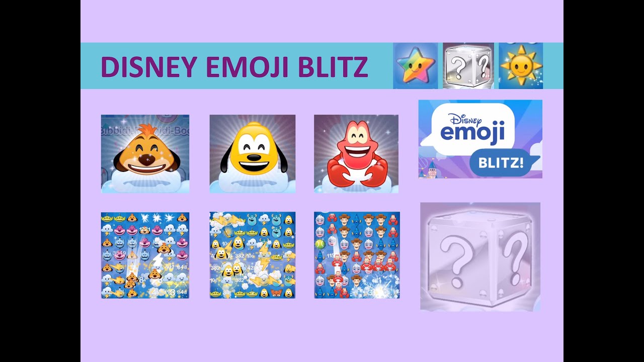 Disney Emoji Blitz Timon, Pluto, Sebastian (Silver Box Emoji Power ...