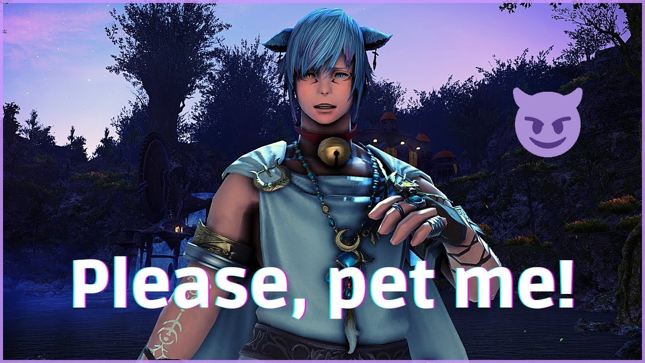 When an evil catboy asks for head pats [FFXIV] - YouTube
