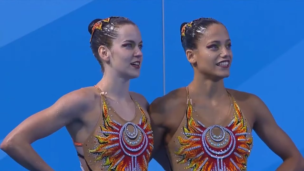 Artistic Swimming - Woman Duet Free Final-master EG2023 - YouTube