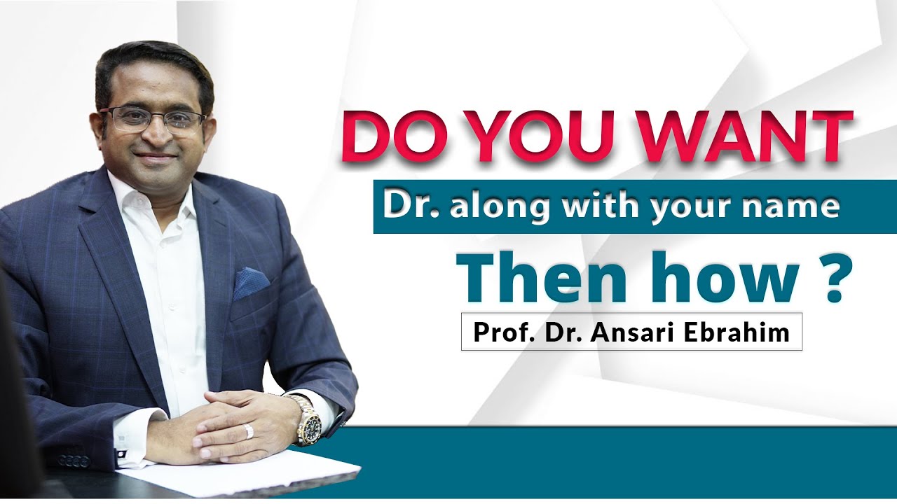 Educational Talks By Prof. Dr. Ansari Ebrahim - PhD (Doctor of Philosophy) - YouTube