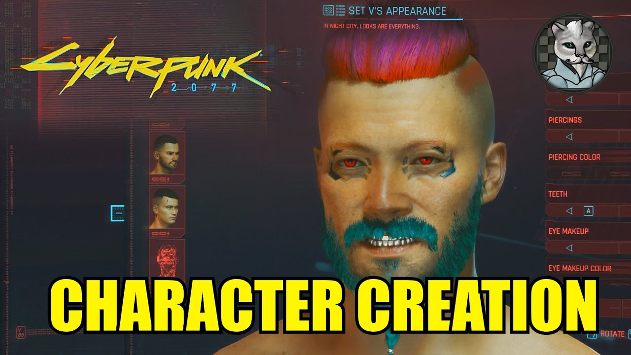 Cyberpunk 2077: Character Creation - Creating My V - YouTube