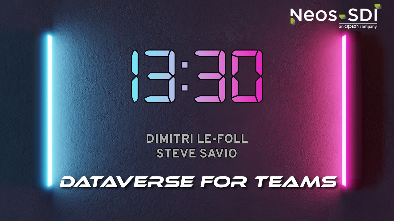 13:30 - Dataverse for Teams, avec Dimitri Le Foll - YouTube