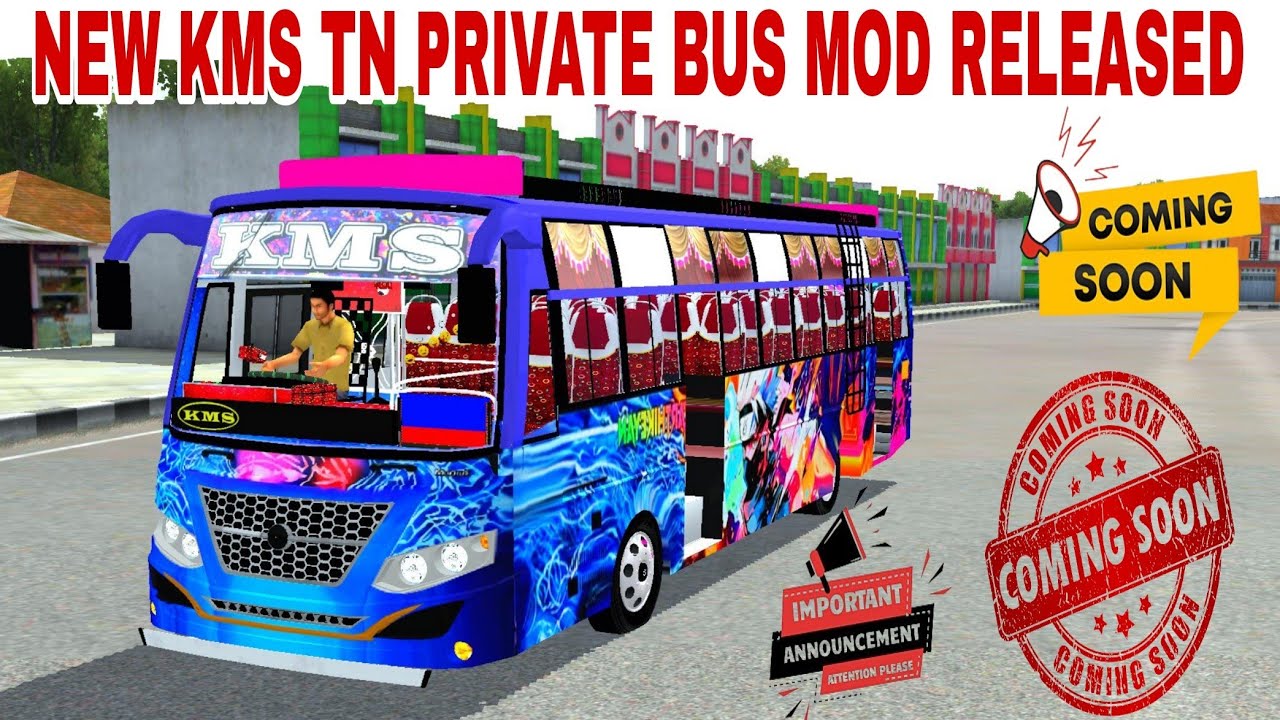 NEW KMS TN PRIVATE BUS MOD RELEASED|BUS SIMULATOR INDONESIA 4.2 - YouTube