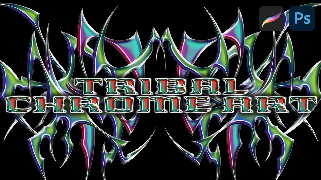 Creating Tribal Chrome Art [Live Design Session] - YouTube