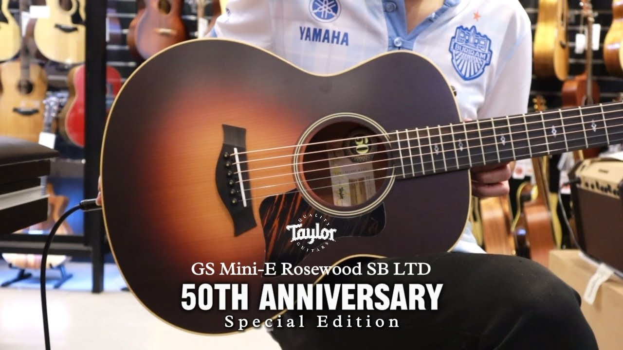 Taylor 50th Anniversary | GS Mini-E Rosewood SB LTD #taylorguitars ...