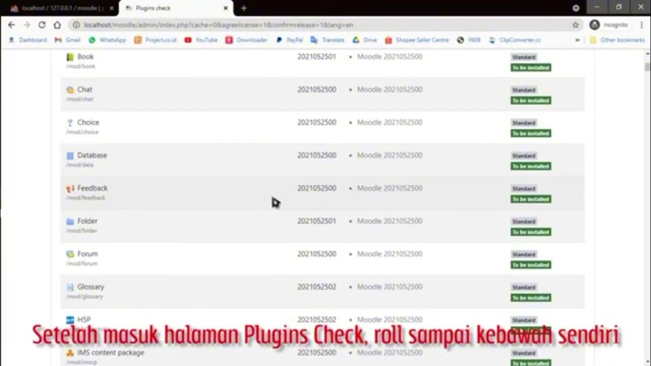 Media Tutorial Membuat website LMS Moodle Menggunakan Localhost - YouTube