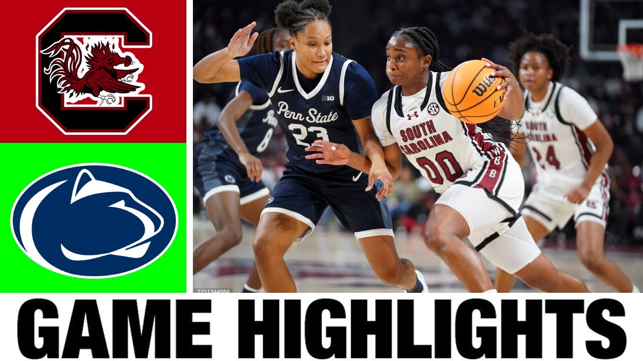 #3 South Carolina vs Penn State Highlights | Women's Basketball ...