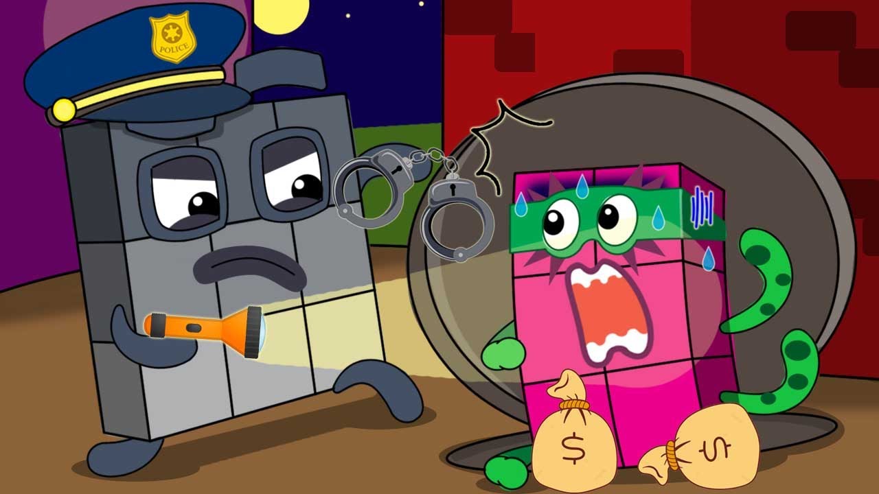 Catch Thief! Octonaughty Numberblocks tries to escape l Numberblocks ...