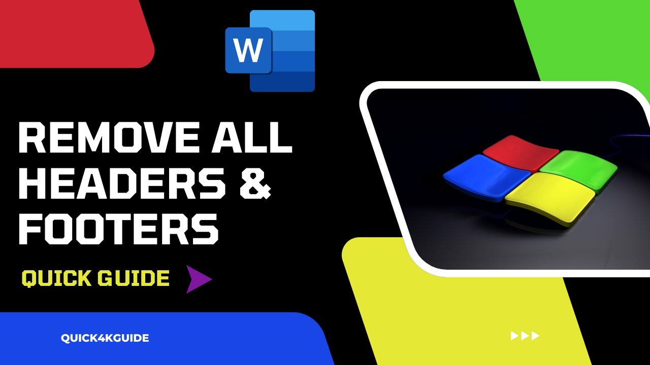 How To Remove All Headers and Footers In Word - Step By Step Guide ...