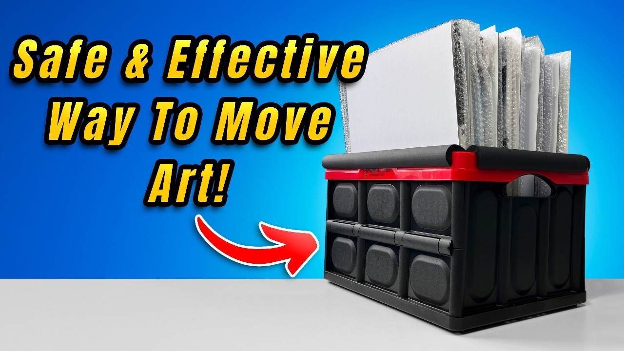 How to Safely Transport Your Art with a DIY Carrying Case - NO DAMAGE ...