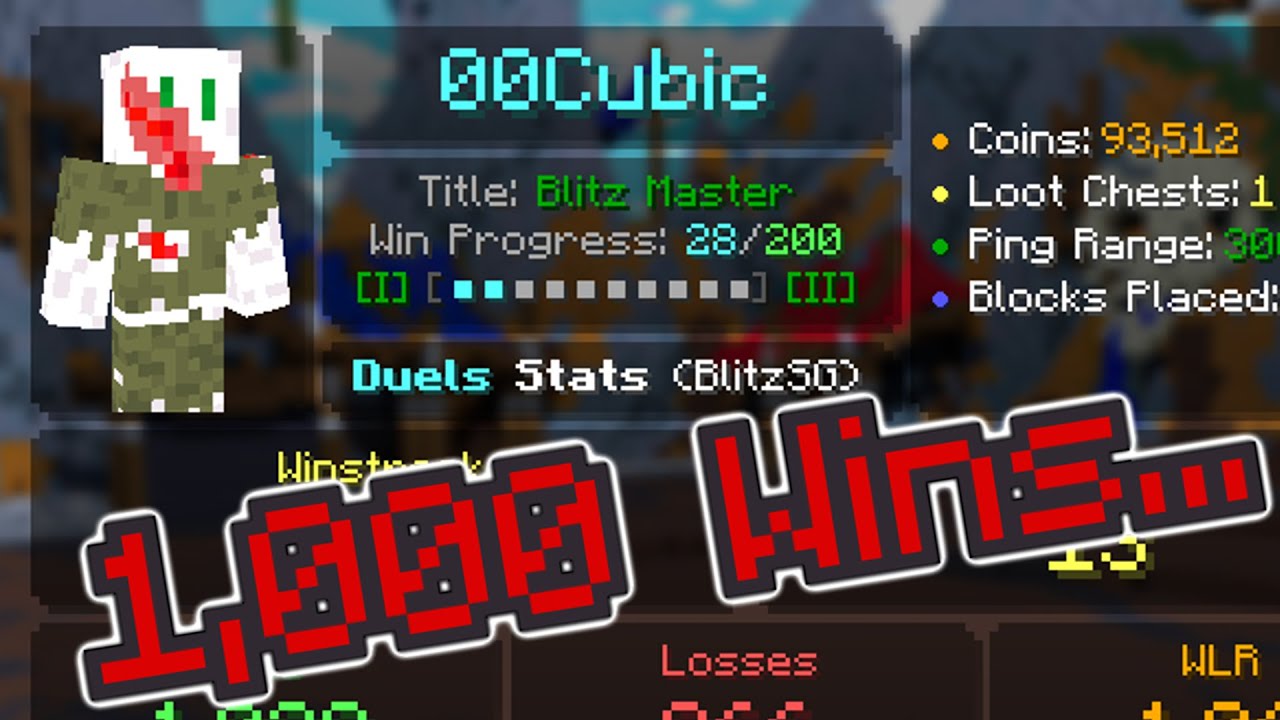 BLITZ MASTER ON HYPIXEL! (1k wins) - HC #6 - YouTube