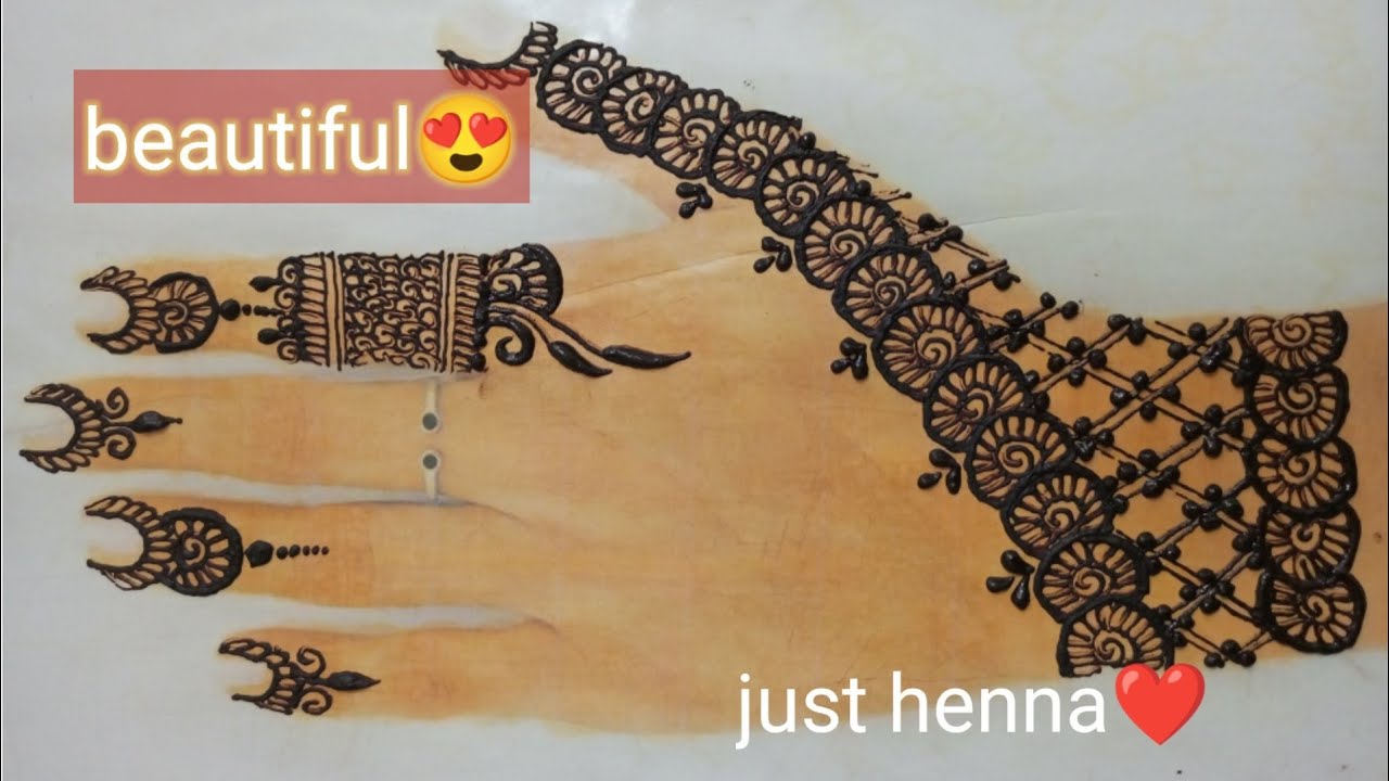 Simple and beautiful jewelry mehndi design😍 just henna #km 20230409 ...