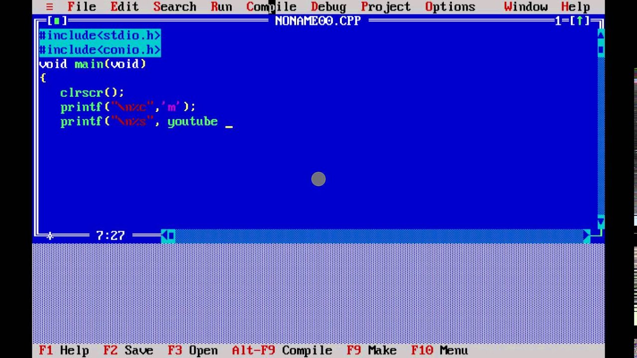 Format Specifiers Use In Turbo C YouTube Format Specifiers Use In Turbo C YouTube