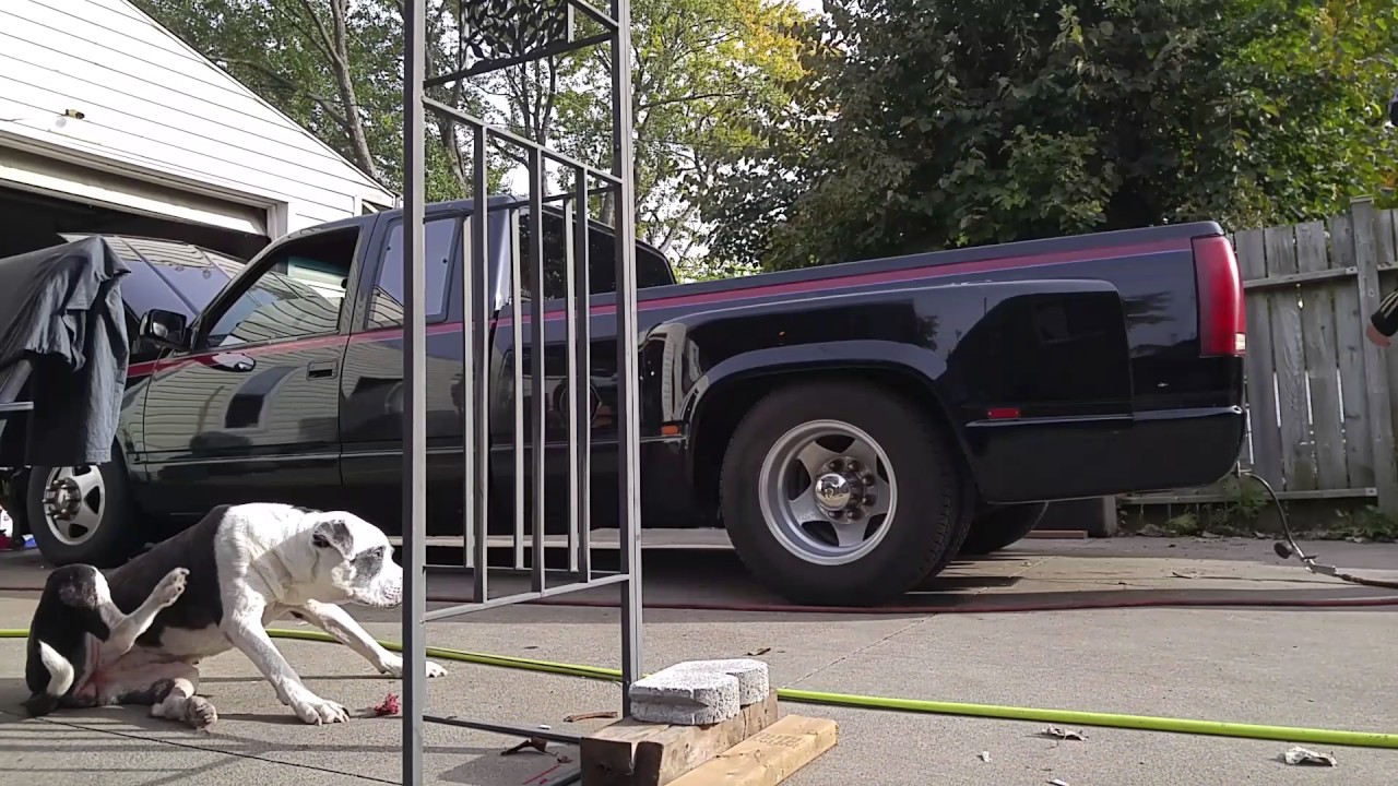 1991 lowrider dually bagged - YouTube