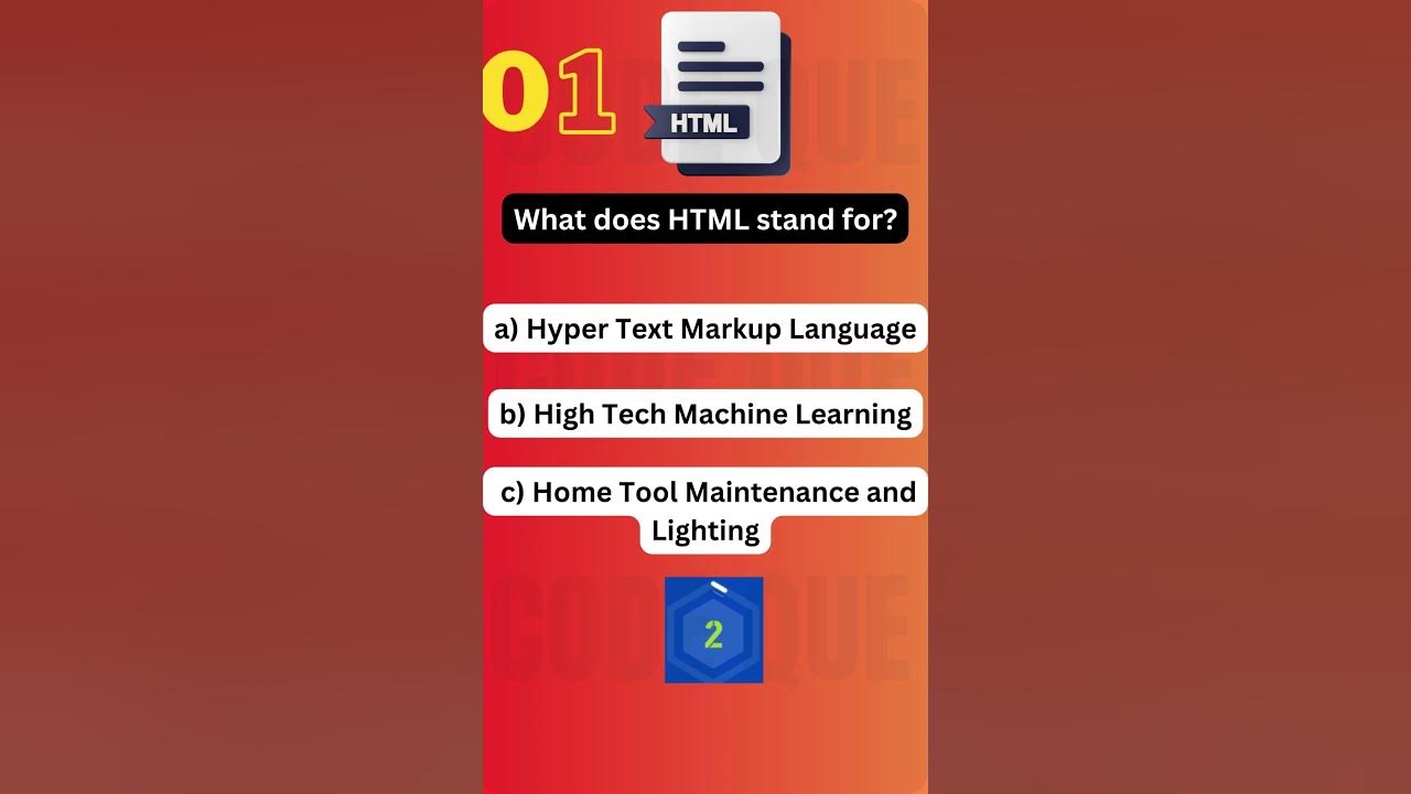 "HTML Quiz Challenge 1 🚀 Test Your Web Development Knowledge! | CodeQue ...